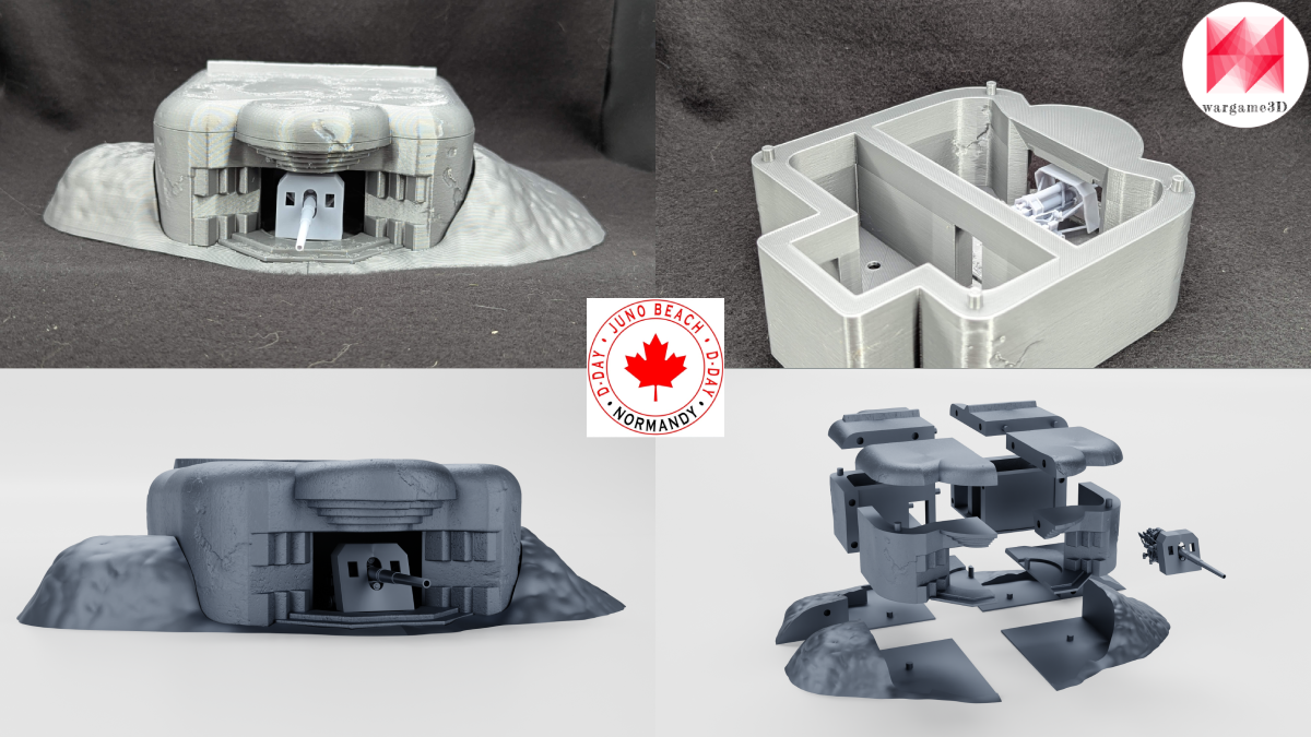 Bunker Regelbau M272 (Longues-sur-Mer, Juno beach, D-Day) by Wargame3D - Wargaming3D